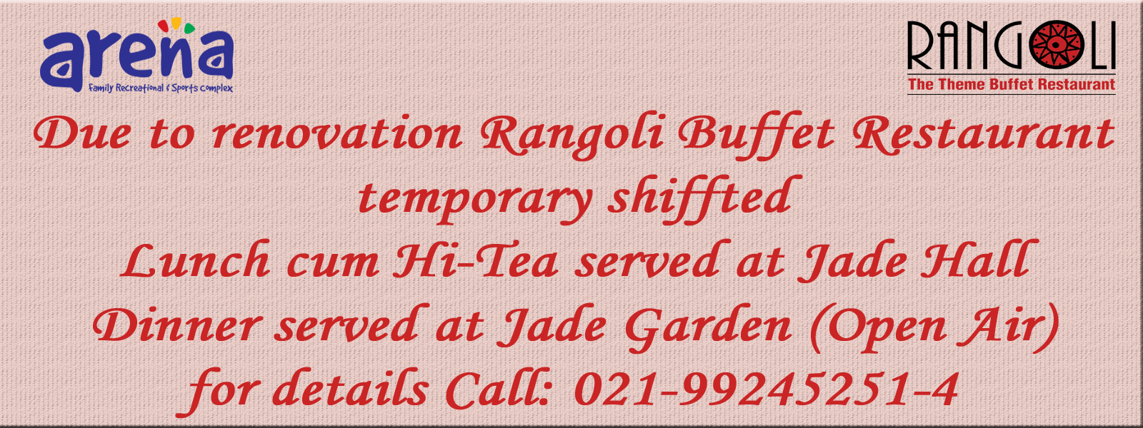 Rangoli Buffet | Arena